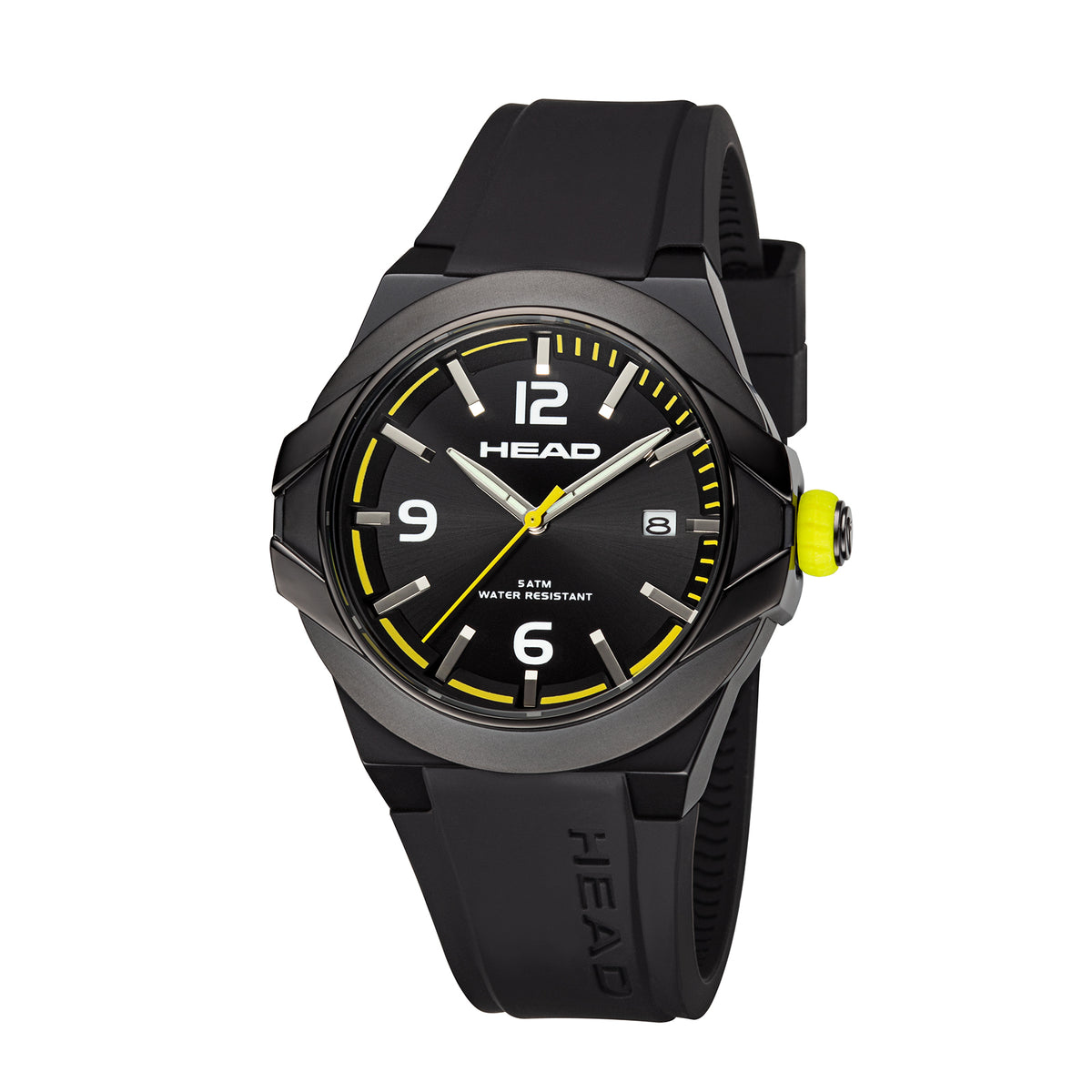 STOCKHOLM 42mm w. black silicon band – Elysee Group -Head Watches