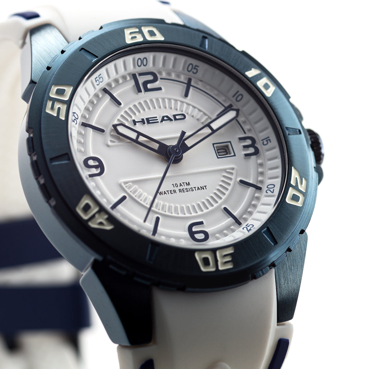 HEAD Watch VANCOUVER 3 White/Blue | Official HEAD Watches Store ...